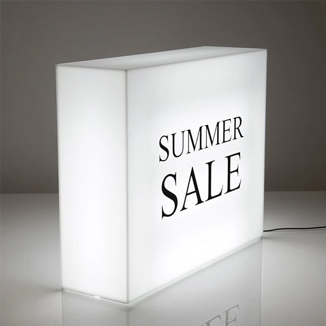 Frameless Acrylic Multi-sided Lit Lightbox Signs – LC Sign
