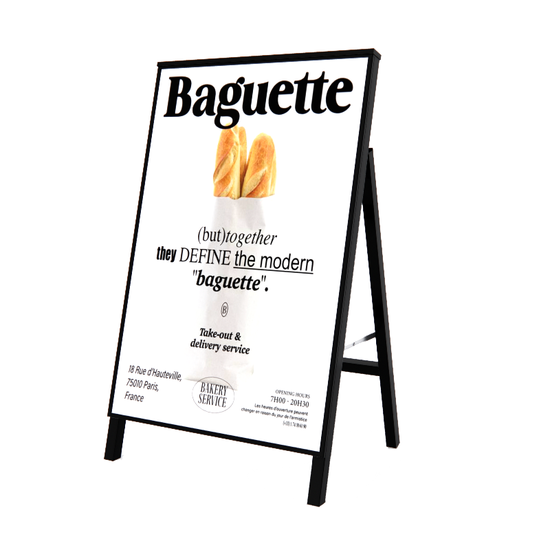 Single-sided A1 Size Ultra-thin Light Boxes with Bracket – LC Sign